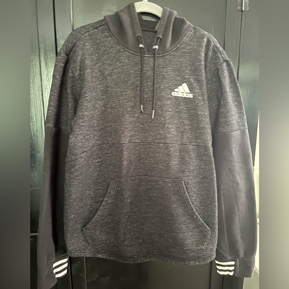 adidas | Shirts | Adidas Mens Charcoal Hoodie | Poshmark